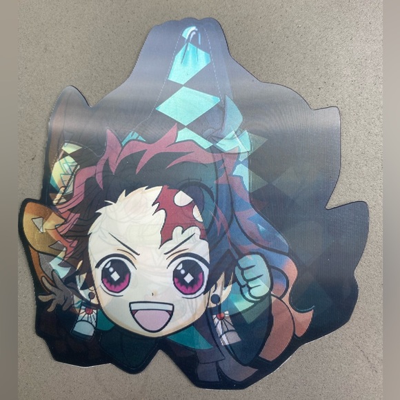 Other | Demon Slayer Tanjiro Zenitsu 3d Lenticular Motion Car Sticker ...